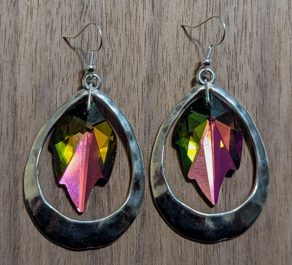 Specialty Swarovski Rainbow Leaf Teardrops – Kokopelli Design Studio